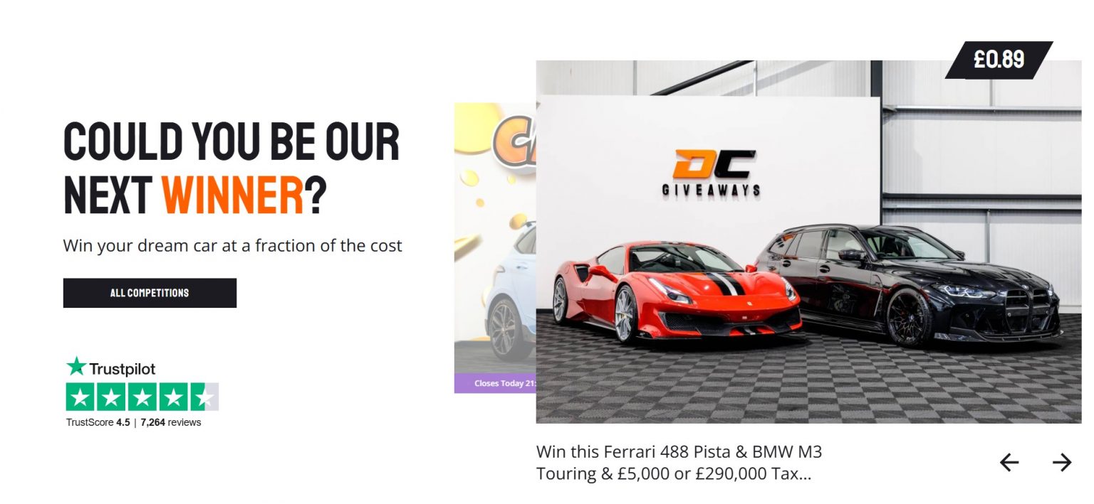 Dream Car Giveaways Review - Real Competitions