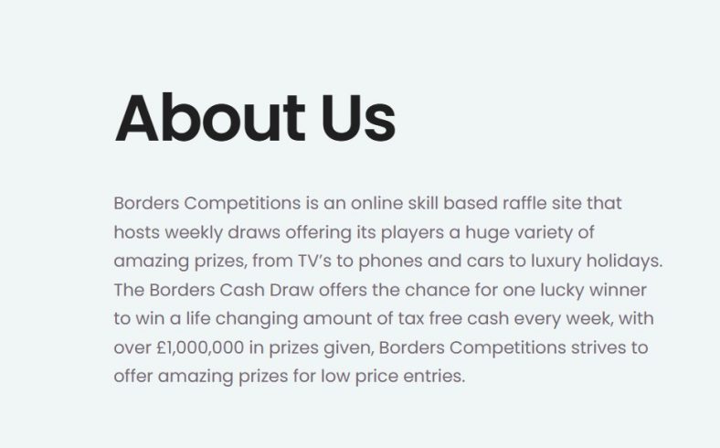 Borders Competitions Review - Real Competitions