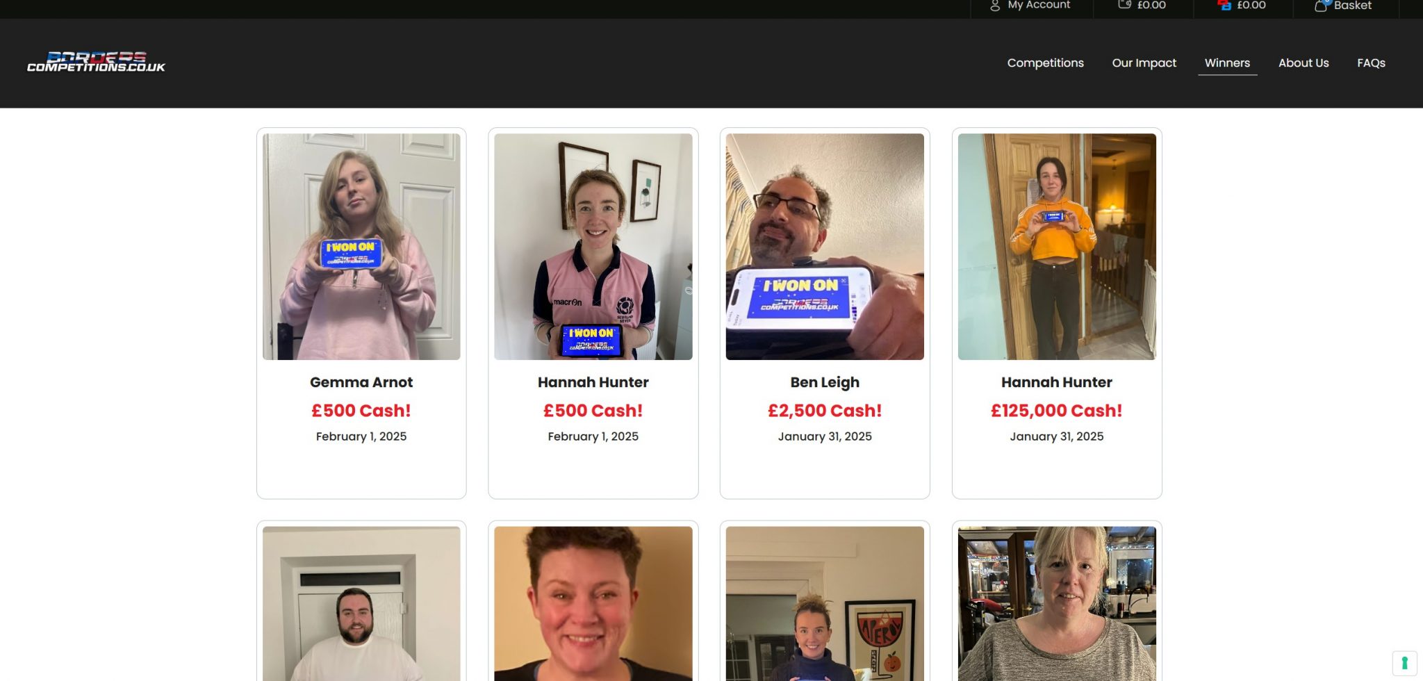 Borders Competitions Review - Real Competitions